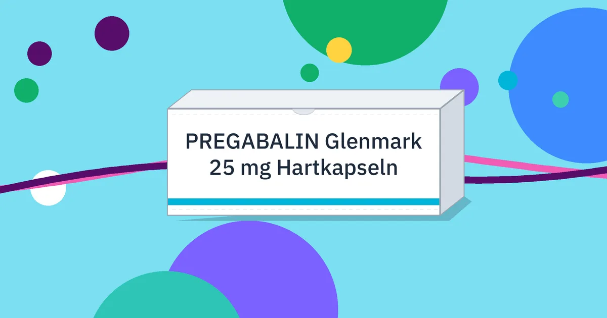 Symbolbild: Packung mit der Aufschrift PREGABALIN Glenmark 25 mg Hartkapseln (PZN 17536911) – Verfügbarkeit und Bezug in Apotheken in Frankfurt am Main