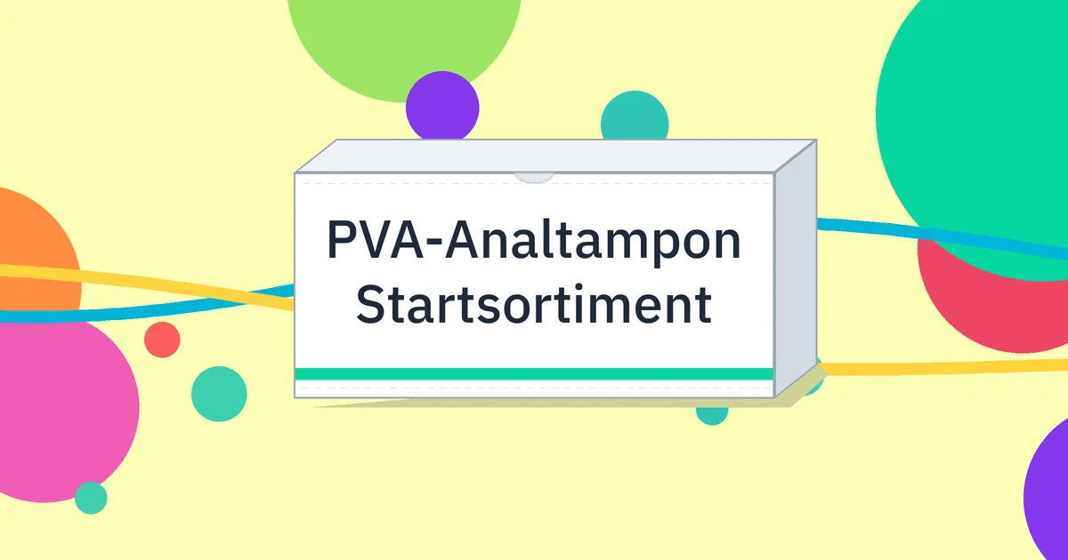 Symbolbild: Packung mit der Aufschrift PVA-Analtampon Startsortiment (PZN 18826663) – Verfügbarkeit und Bezug in Apotheken in Frankfurt am Main