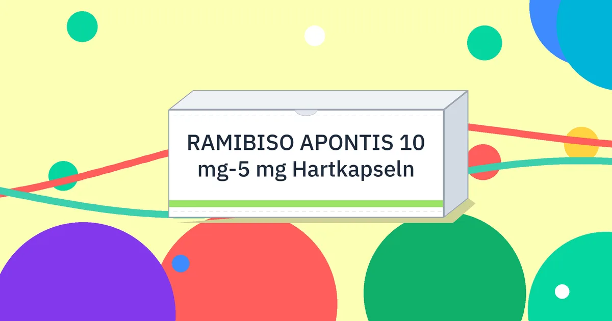 Symbolbild: Packung mit der Aufschrift RAMIBISO APONTIS 10 mg-5 mg Hartkapseln (PZN 18691022) – Verfügbarkeit und Bezug in Apotheken in Frankfurt am Main
