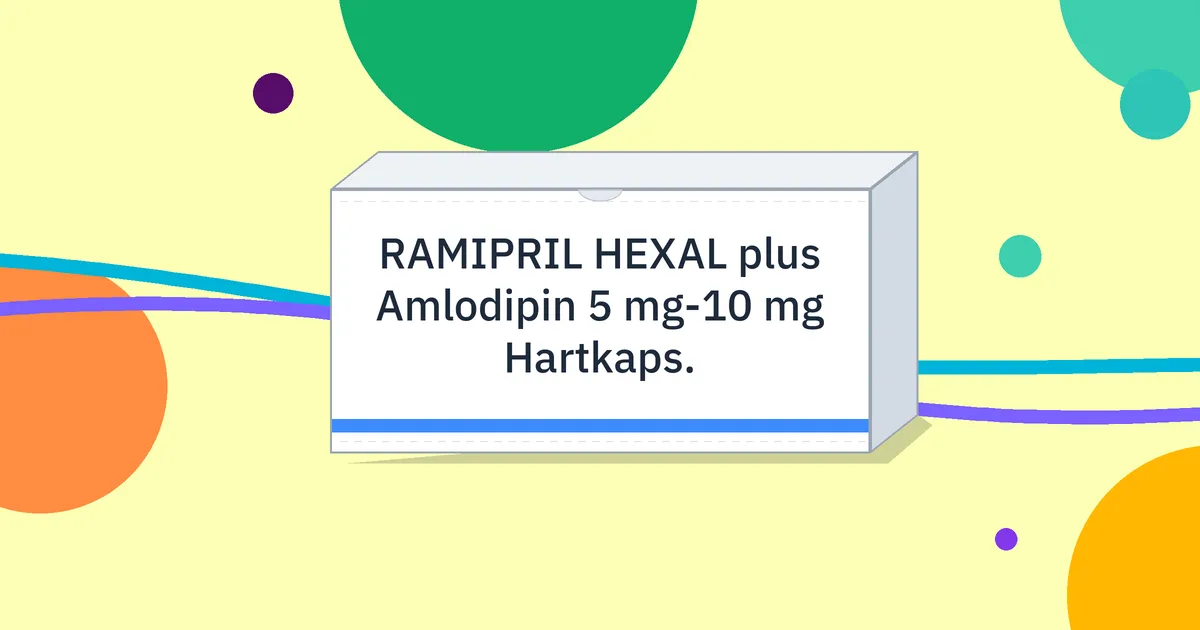 Symbolbild: Packung mit der Aufschrift RAMIPRIL HEXAL plus Amlodipin 5 mg-10 mg Hartkaps. (PZN 09635119) – Verfügbarkeit und Bezug in Apotheken in Frankfurt am Main