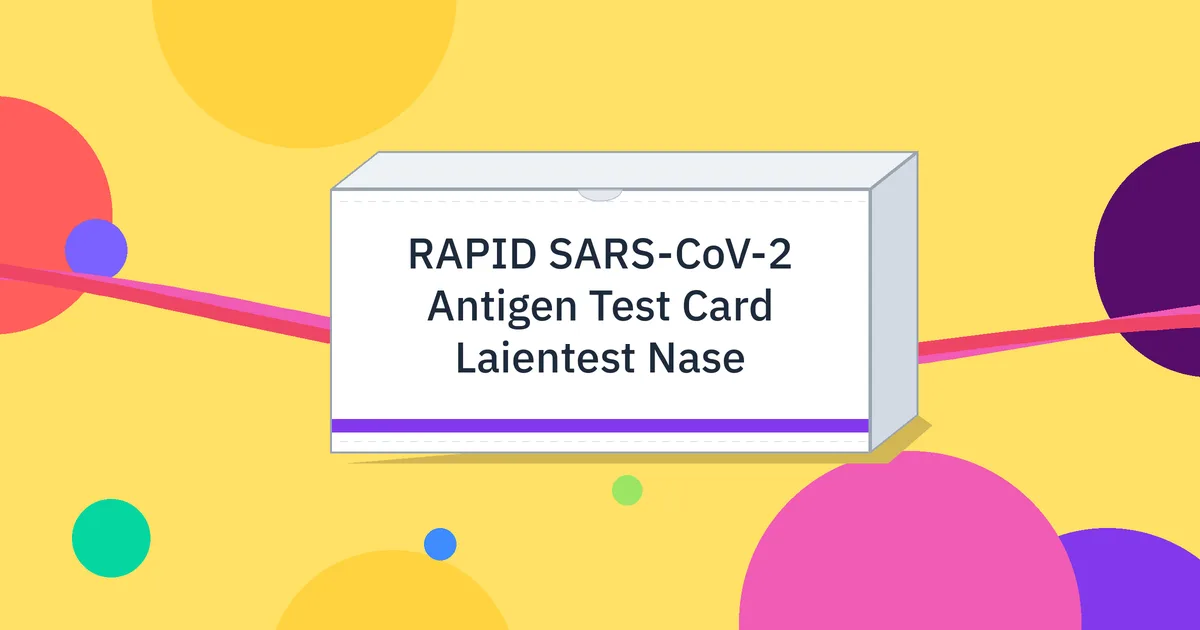 Symbolbild: Packung mit der Aufschrift RAPID SARS-CoV-2 Antigen Test Card Laientest Nase (PZN 17533545) – Verfügbarkeit und Bezug in Apotheken in Frankfurt am Main