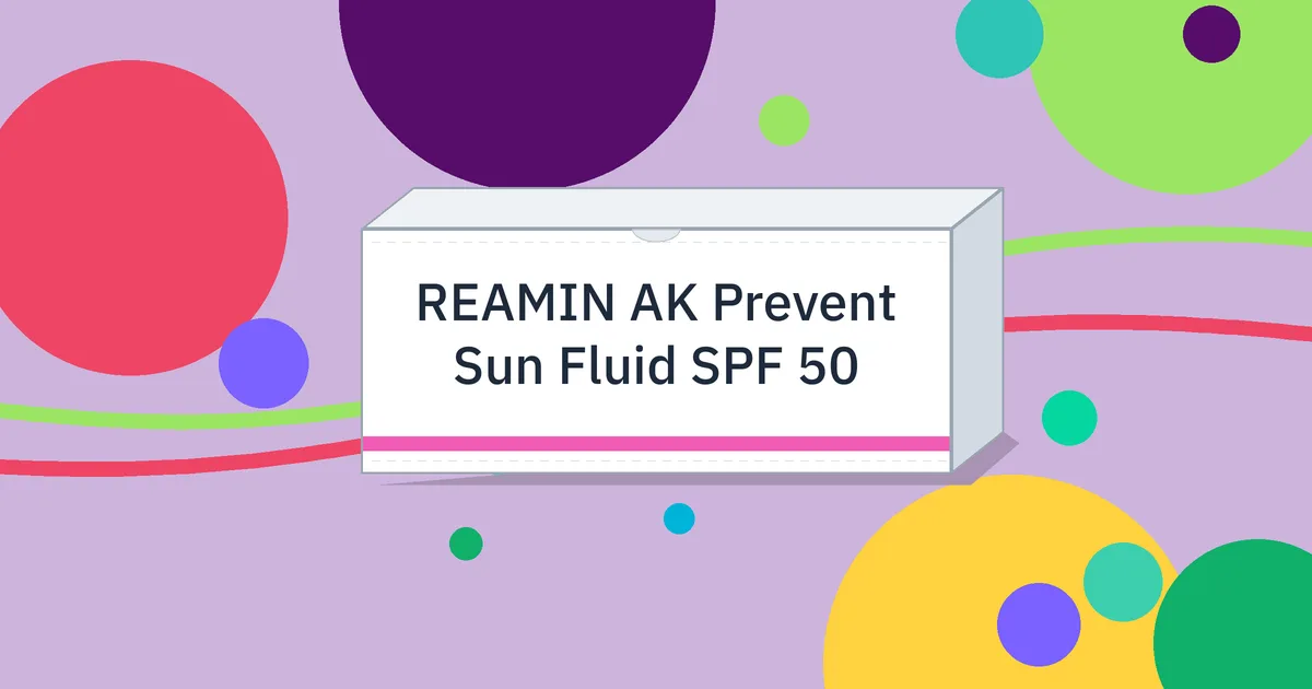 Symbolbild: Packung mit der Aufschrift REAMIN AK Prevent Sun Fluid SPF 50 (PZN 18653079) – Verfügbarkeit und Bezug in Apotheken in Frankfurt am Main