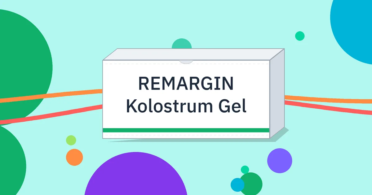 Symbolbild: Packung mit der Aufschrift REMARGIN Kolostrum Gel (PZN 19557840) – Verfügbarkeit und Bezug in Apotheken in Frankfurt am Main