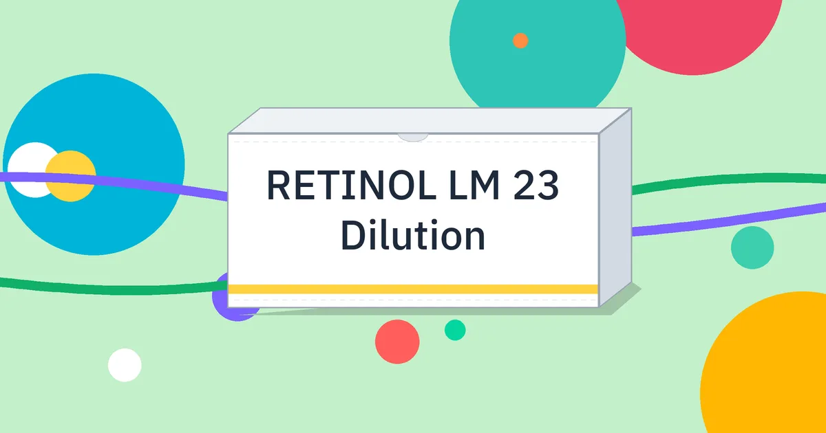 Symbolbild: Packung mit der Aufschrift RETINOL LM 23 Dilution (PZN 13047724) – Verfügbarkeit und Bezug in Apotheken in Frankfurt am Main