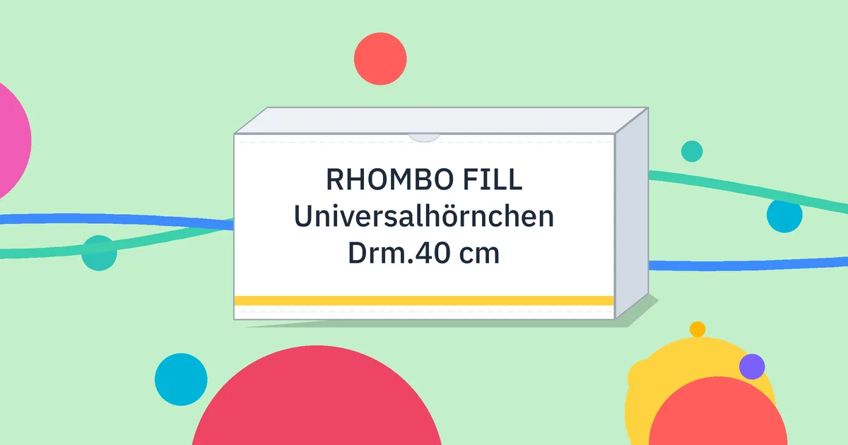 Symbolbild: Packung mit der Aufschrift RHOMBO FILL Universalhörnchen Drm.40 cm (PZN 07738074) – Verfügbarkeit und Bezug in Apotheken in Frankfurt am Main