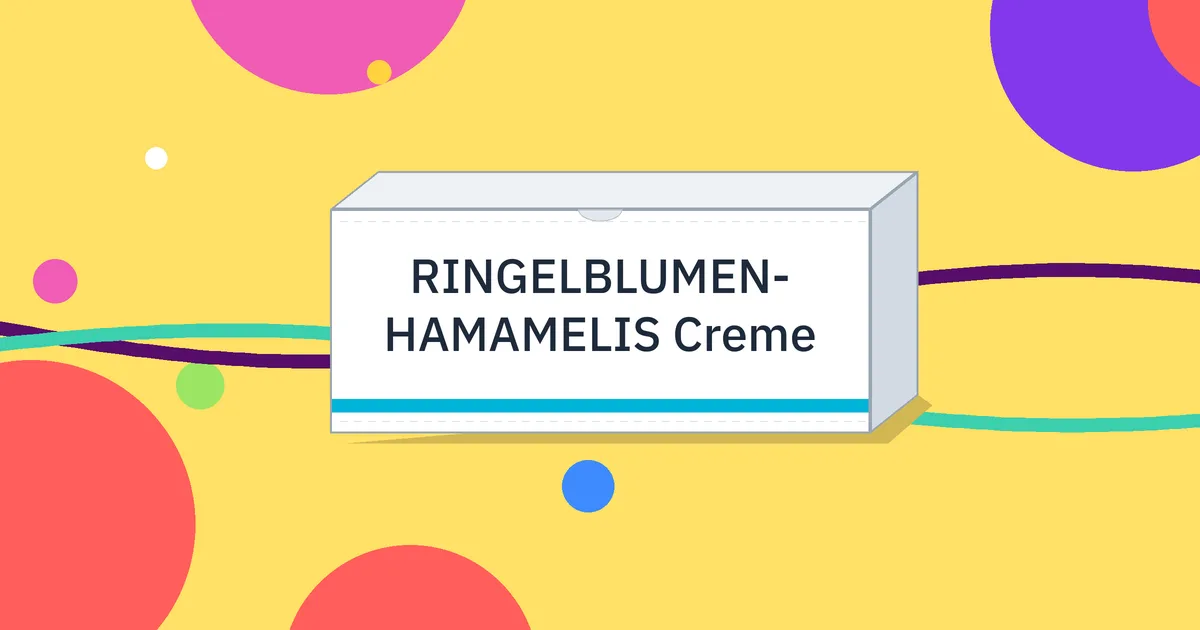 Symbolbild: Packung mit der Aufschrift RINGELBLUMEN-HAMAMELIS Creme (PZN 19778558) – Verfügbarkeit und Bezug in Apotheken in Frankfurt am Main