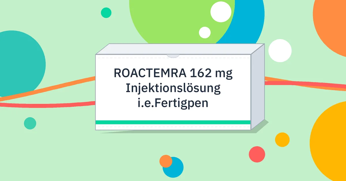 Symbolbild: Packung mit der Aufschrift ROACTEMRA 162 mg Injektionslösung i.e.Fertigpen (PZN 20546072) – Verfügbarkeit und Bezug in Apotheken in Frankfurt am Main
