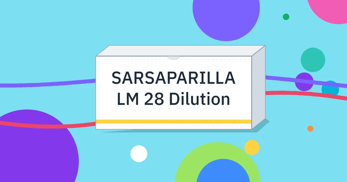 Symbolbild: Packung mit der Aufschrift SARSAPARILLA LM 28 Dilution (PZN 13183278) – Verfügbarkeit und Bezug in Apotheken in Frankfurt am Main