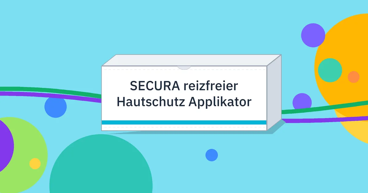 Symbolbild: Packung mit der Aufschrift SECURA reizfreier Hautschutz Applikator (PZN 18052322) – Verfügbarkeit und Bezug in Apotheken in Frankfurt am Main