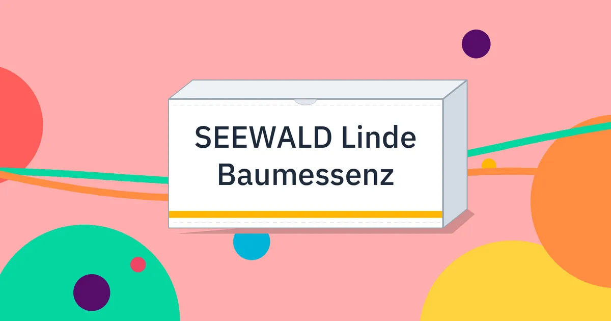 Symbolbild: Packung mit der Aufschrift SEEWALD Linde Baumessenz (PZN 14236315) – Verfügbarkeit und Bezug in Apotheken in Frankfurt am Main