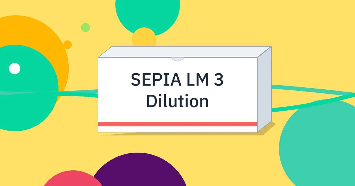 Symbolbild: Packung mit der Aufschrift SEPIA LM 3 Dilution (PZN 13188407) – Verfügbarkeit und Bezug in Apotheken in Frankfurt am Main