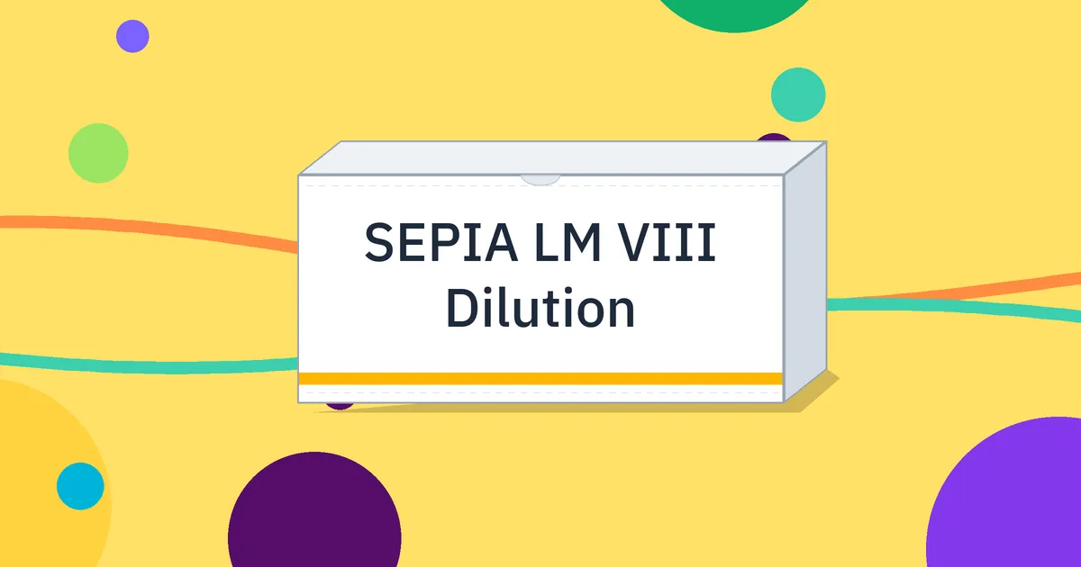 Symbolbild: Packung mit der Aufschrift SEPIA LM VIII Dilution (PZN 07172767) – Verfügbarkeit und Bezug in Apotheken in Frankfurt am Main