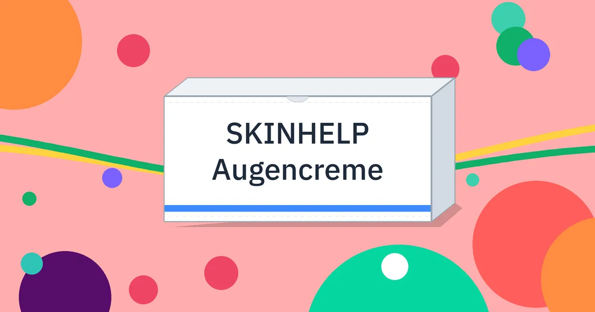 Symbolbild: Packung mit der Aufschrift SKINHELP Augencreme (PZN 10188051) – Verfügbarkeit und Bezug in Apotheken in Frankfurt am Main