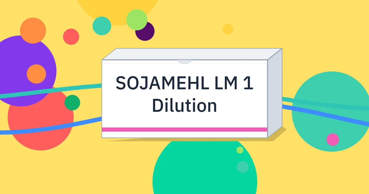 Symbolbild: Packung mit der Aufschrift SOJAMEHL LM 1 Dilution (PZN 13680611) – Verfügbarkeit und Bezug in Apotheken in Frankfurt am Main
