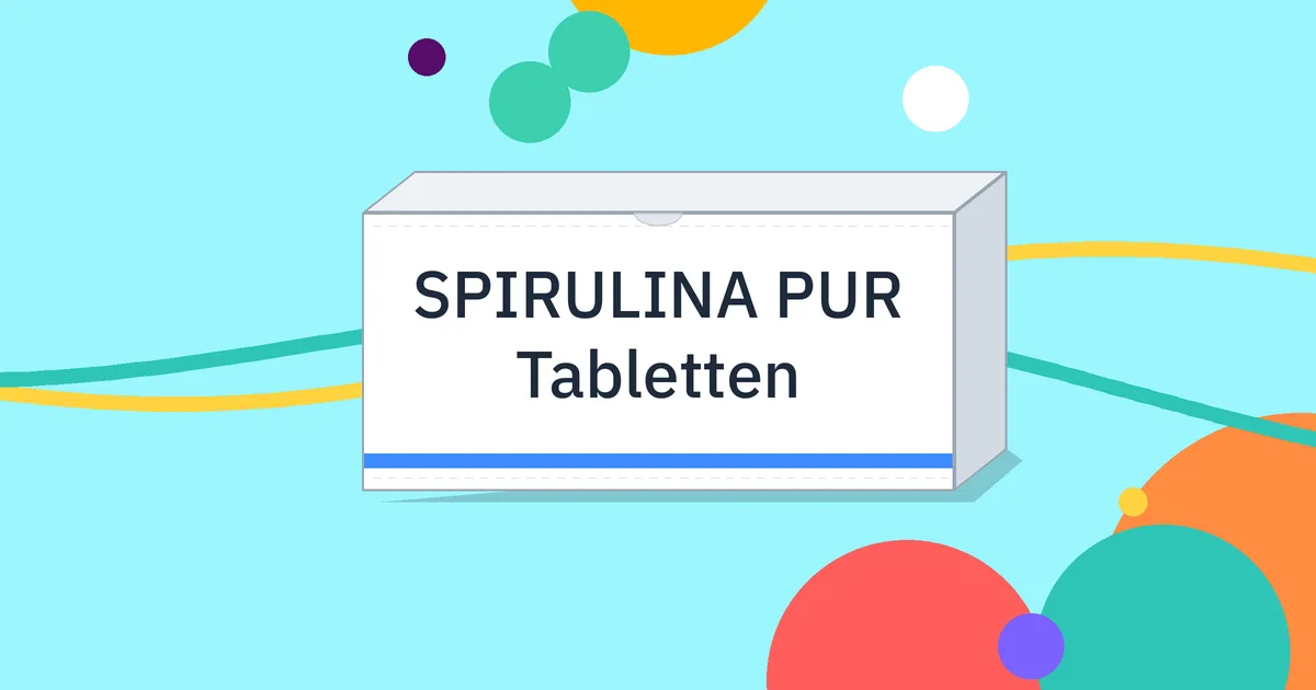 Symbolbild: Packung mit der Aufschrift SPIRULINA PUR Tabletten (PZN 02223253) – Verfügbarkeit und Bezug in Apotheken in Frankfurt am Main