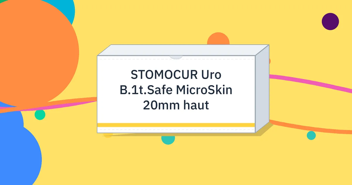 Symbolbild: Packung mit der Aufschrift STOMOCUR Uro B.1t.Safe MicroSkin 20mm haut (PZN 13866735) – Verfügbarkeit und Bezug in Apotheken in Frankfurt am Main