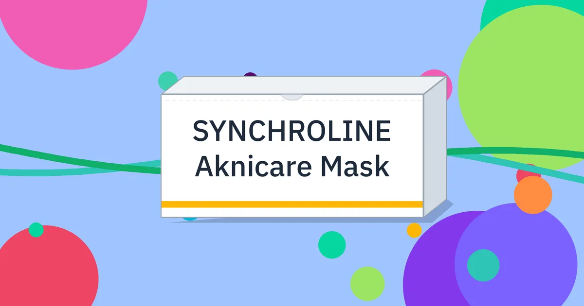 Symbolbild: Packung mit der Aufschrift SYNCHROLINE Aknicare Mask (PZN 19303996) – Verfügbarkeit und Bezug in Apotheken in Frankfurt am Main