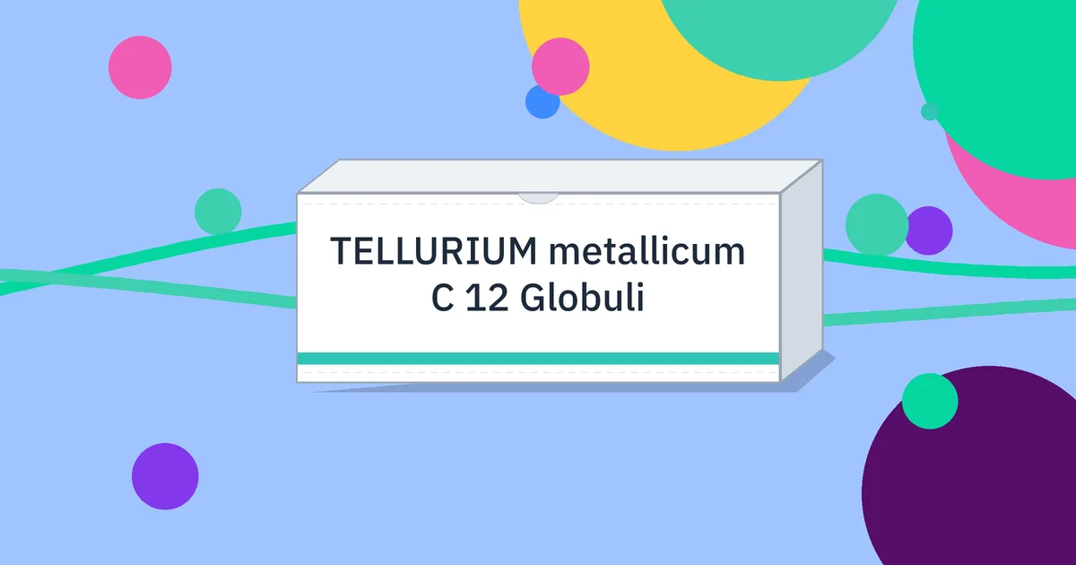 Symbolbild: Packung mit der Aufschrift TELLURIUM metallicum C 12 Globuli (PZN 19717114) – Verfügbarkeit und Bezug in Apotheken in Frankfurt am Main