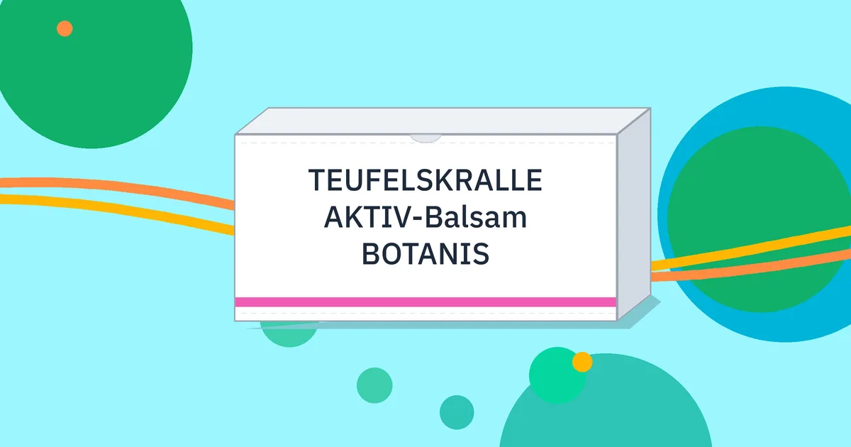 Symbolbild: Packung mit der Aufschrift TEUFELSKRALLE AKTIV-Balsam BOTANIS (PZN 20420773) – Verfügbarkeit und Bezug in Apotheken in Frankfurt am Main
