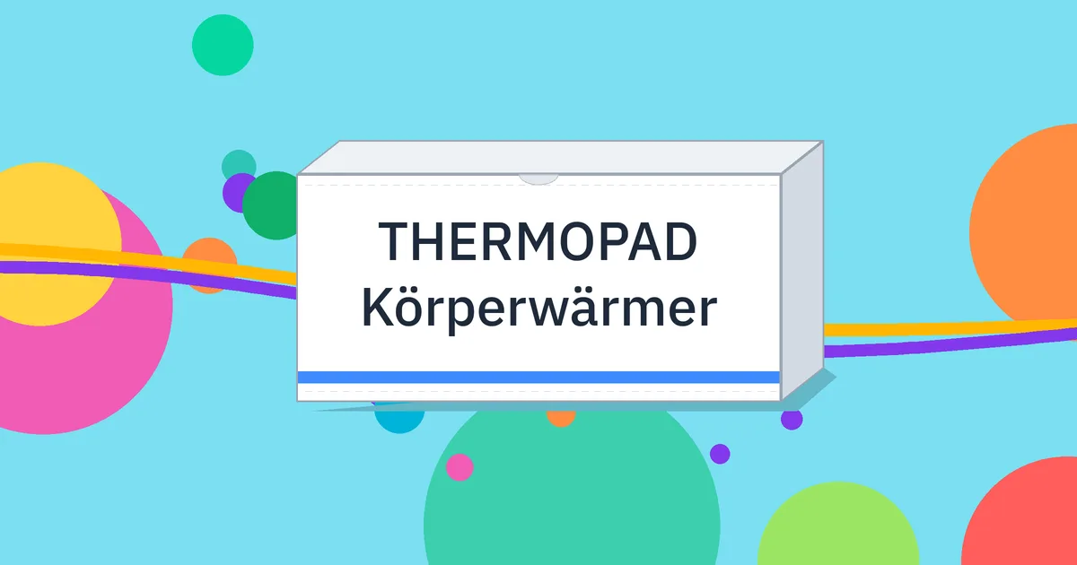 Symbolbild: Packung mit der Aufschrift THERMOPAD Körperwärmer (PZN 20180518) – Verfügbarkeit und Bezug in Apotheken in Frankfurt am Main