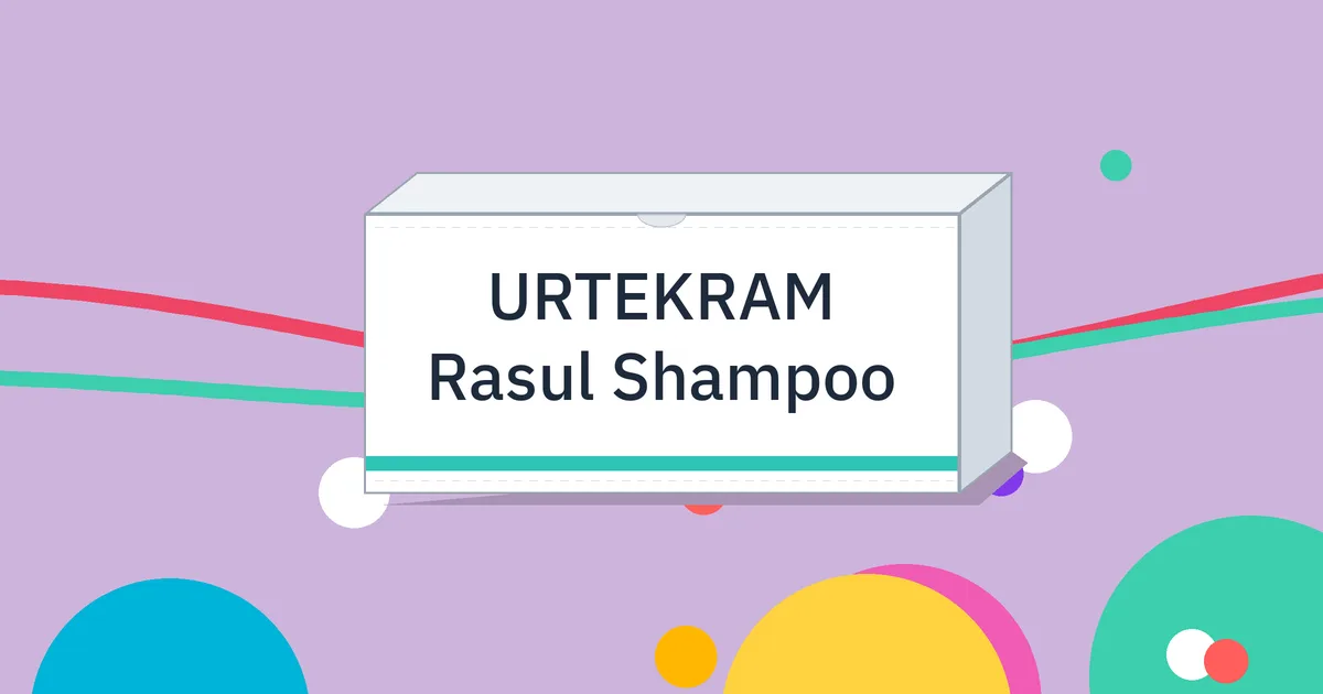 Symbolbild: Packung mit der Aufschrift URTEKRAM Rasul Shampoo (PZN 18820672) – Verfügbarkeit und Bezug in Apotheken in Frankfurt am Main