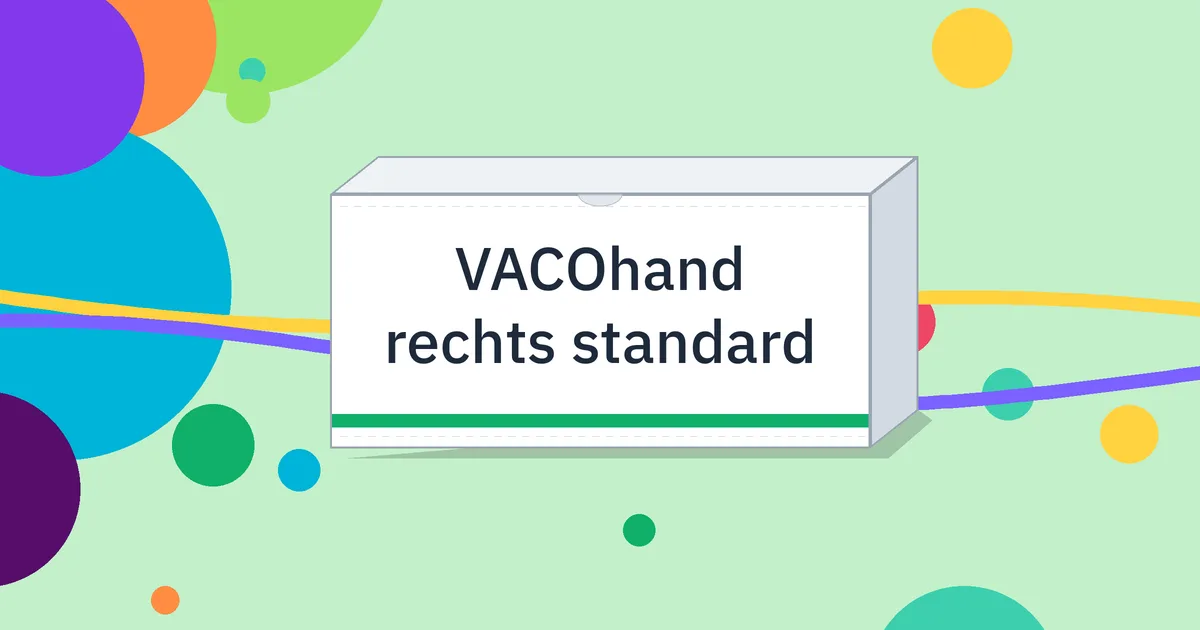 Symbolbild: Packung mit der Aufschrift VACOhand rechts standard (PZN 03159327) – Verfügbarkeit und Bezug in Apotheken in Frankfurt am Main