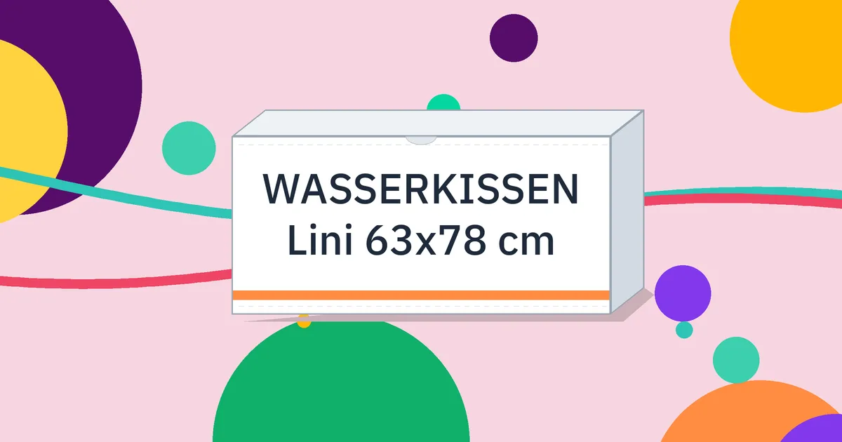 Symbolbild: Packung mit der Aufschrift WASSERKISSEN Lini 63x78 cm (PZN 01740555) – Verfügbarkeit und Bezug in Apotheken in Frankfurt am Main