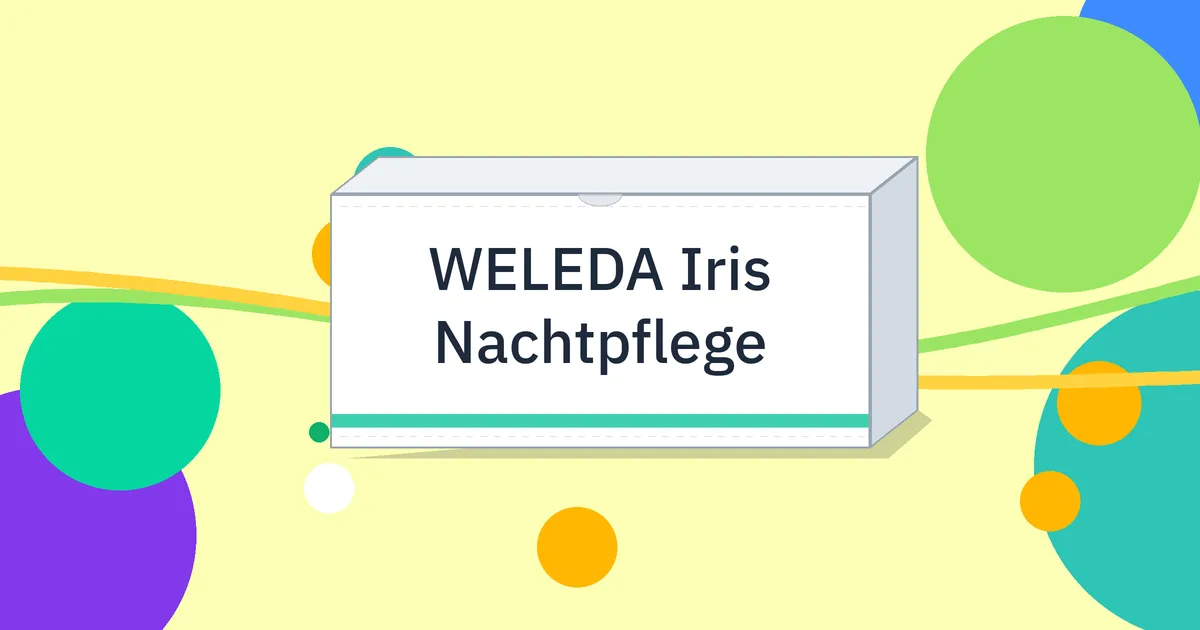 Symbolbild: Packung mit der Aufschrift WELEDA Iris Nachtpflege (PZN 19183090) – Verfügbarkeit und Bezug in Apotheken in Frankfurt am Main