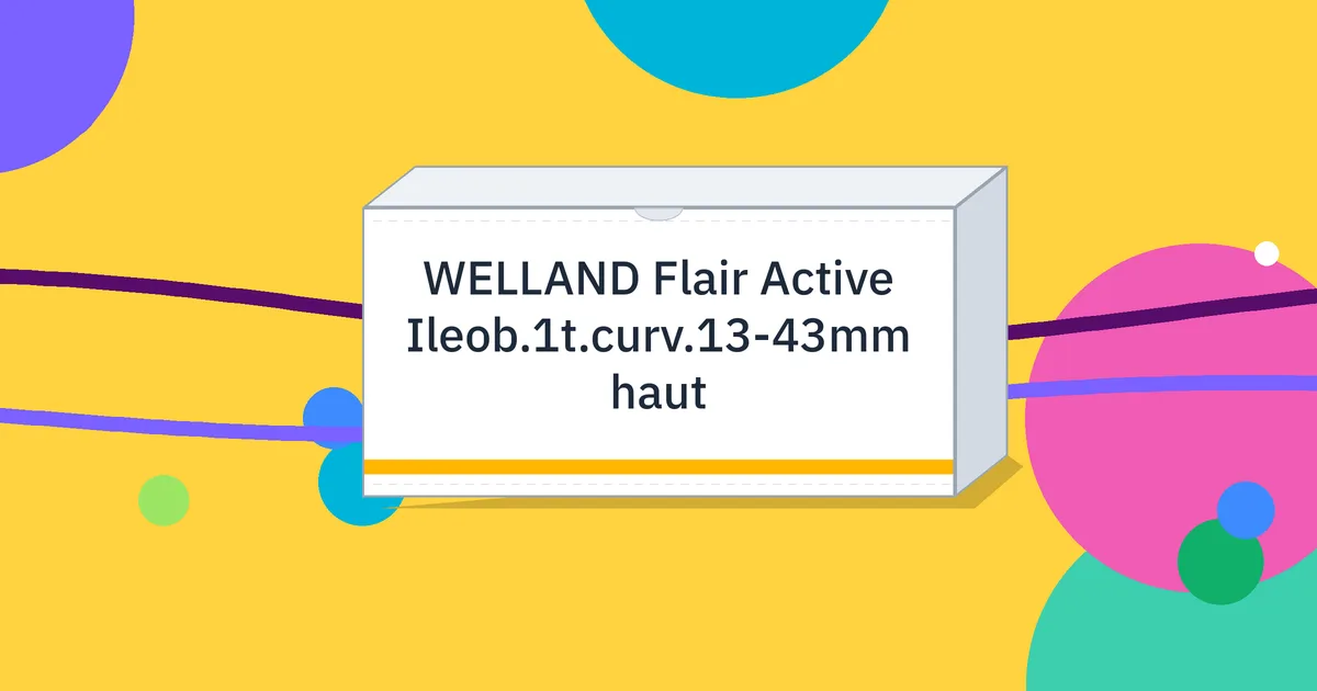 Symbolbild: Packung mit der Aufschrift WELLAND Flair Active Ileob.1t.curv.13-43mm haut (PZN 09899315) – Verfügbarkeit und Bezug in Apotheken in Frankfurt am Main