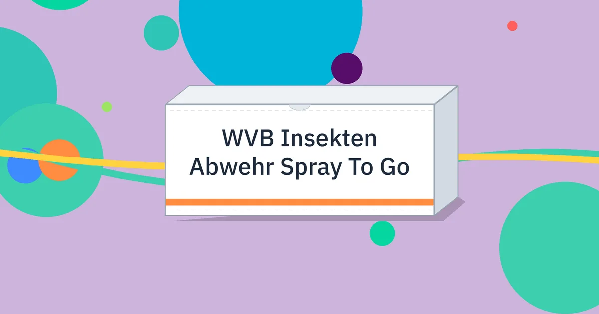 Symbolbild: Packung mit der Aufschrift WVB Insekten Abwehr Spray To Go (PZN 19379723) – Verfügbarkeit und Bezug in Apotheken in Frankfurt am Main
