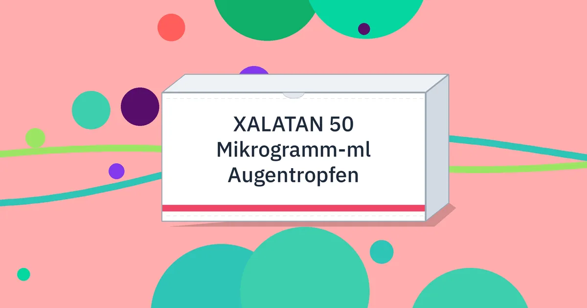Symbolbild: Packung mit der Aufschrift XALATAN 50 Mikrogramm-ml Augentropfen (PZN 18779774) – Verfügbarkeit und Bezug in Apotheken in Frankfurt am Main