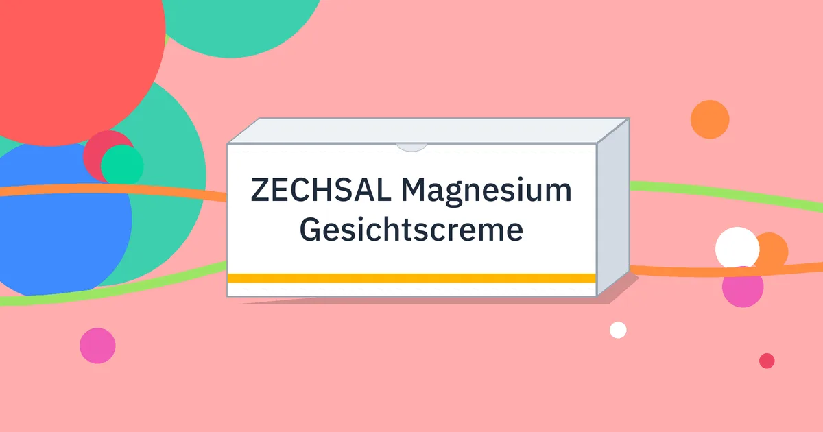 Symbolbild: Packung mit der Aufschrift ZECHSAL Magnesium Gesichtscreme (PZN 16235863) – Verfügbarkeit und Bezug in Apotheken in Frankfurt am Main