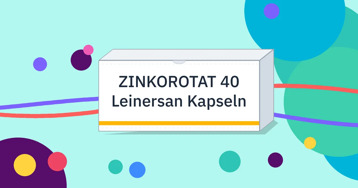 Symbolbild: Packung mit der Aufschrift ZINKOROTAT 40 Leinersan Kapseln (PZN 08878647) – Verfügbarkeit und Bezug in Apotheken in Frankfurt am Main