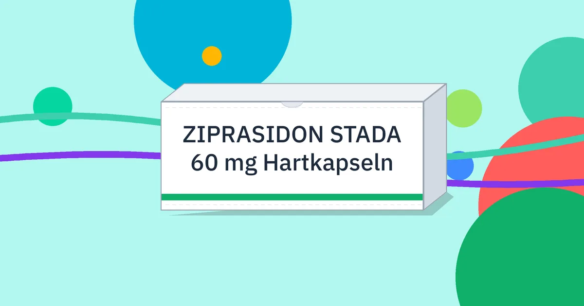 Symbolbild: Packung mit der Aufschrift ZIPRASIDON STADA 60 mg Hartkapseln (PZN 01870223) – Verfügbarkeit und Bezug in Apotheken in Frankfurt am Main