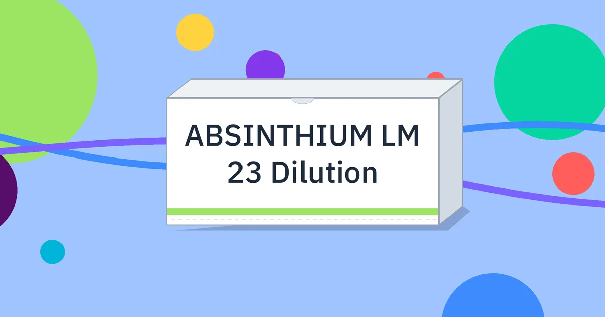 Symbolbild: Packung mit der Aufschrift ABSINTHIUM LM 23 Dilution (PZN 13261647) – Verfügbarkeit und Bezug in Apotheken in Frankfurt am Main