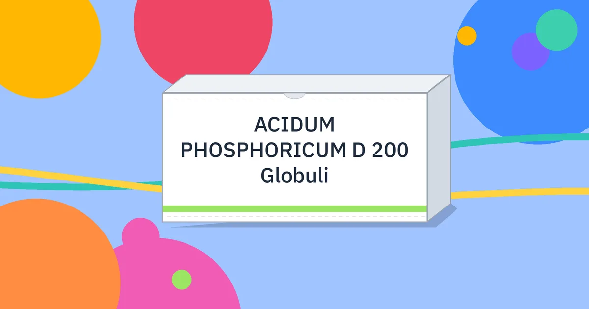 Symbolbild: Packung mit der Aufschrift ACIDUM PHOSPHORICUM D 200 Globuli (PZN 04201149) – Verfügbarkeit und Bezug in Apotheken in Frankfurt am Main