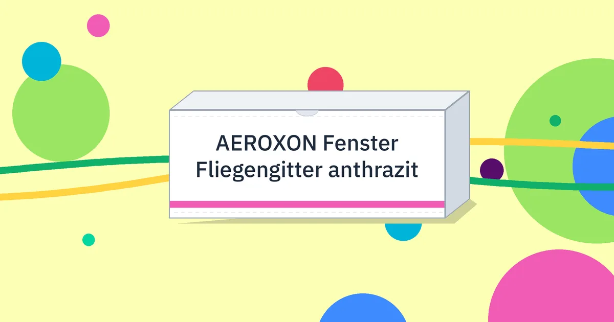 Symbolbild: Packung mit der Aufschrift AEROXON Fenster Fliegengitter anthrazit (PZN 07377073) – Verfügbarkeit und Bezug in Apotheken in Frankfurt am Main