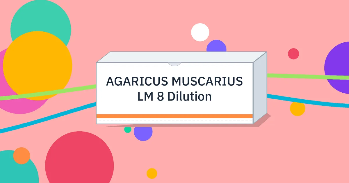 Symbolbild: Packung mit der Aufschrift AGARICUS MUSCARIUS LM 8 Dilution (PZN 12756217) – Verfügbarkeit und Bezug in Apotheken in Frankfurt am Main