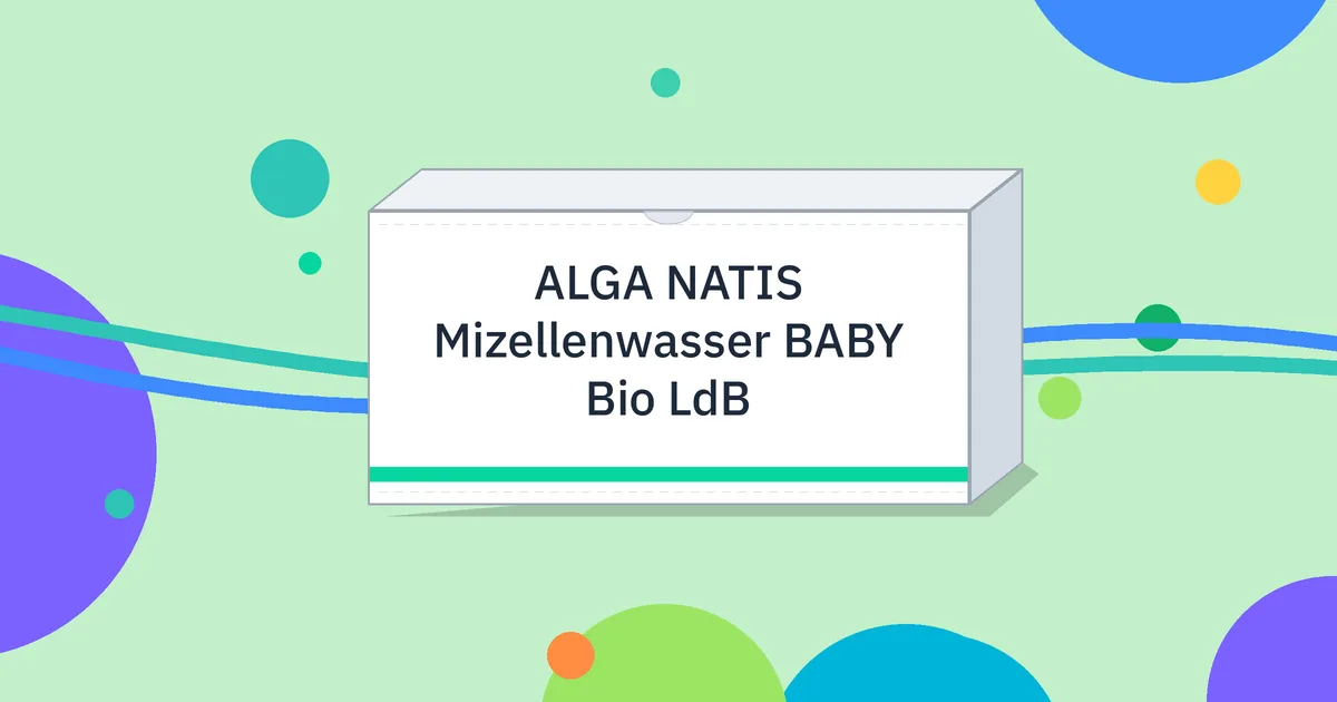 Symbolbild: Packung mit der Aufschrift ALGA NATIS Mizellenwasser BABY Bio LdB (PZN 16586930) – Verfügbarkeit und Bezug in Apotheken in Frankfurt am Main