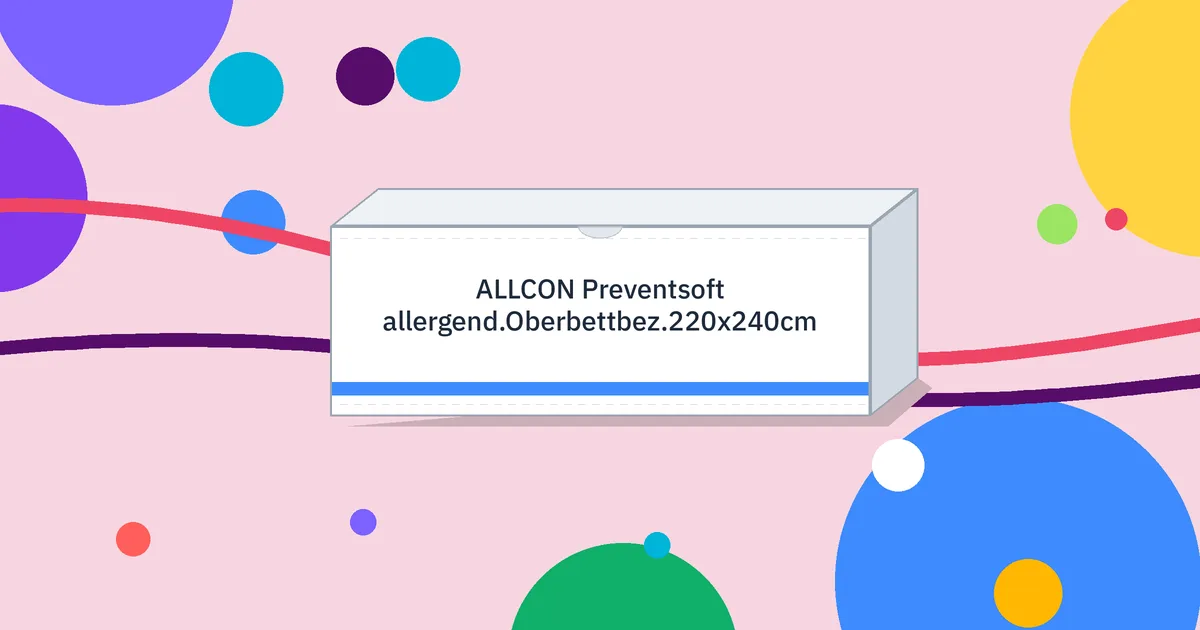 Symbolbild: Packung mit der Aufschrift ALLCON Preventsoft allergend.Oberbettbez.220x240cm (PZN 12445629) – Verfügbarkeit und Bezug in Apotheken in Frankfurt am Main