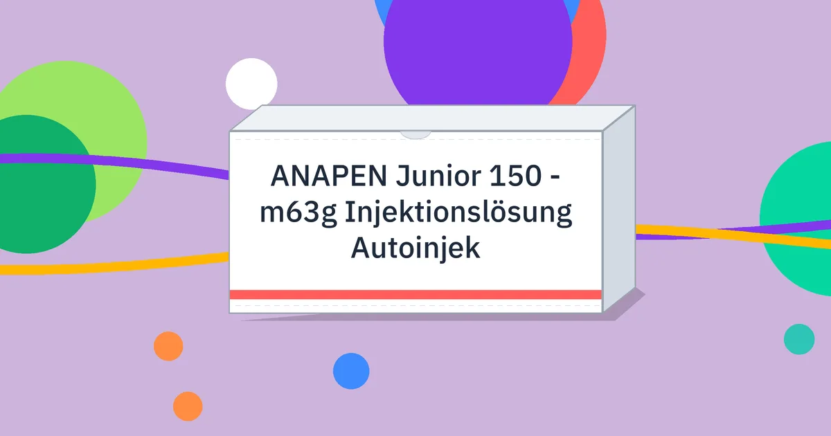 Symbolbild: Packung mit der Aufschrift ANAPEN Junior 150 -m63g Injektionslösung Autoinjek (PZN 15405010) – Verfügbarkeit und Bezug in Apotheken in Frankfurt am Main