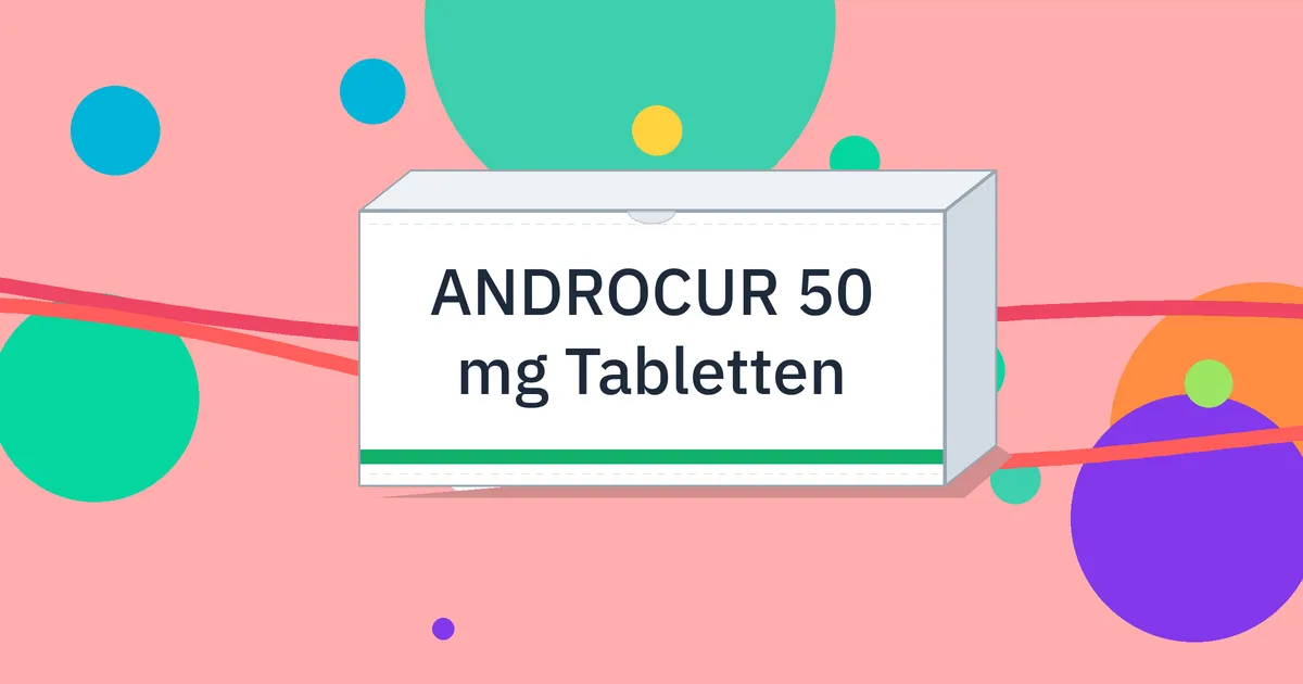 Symbolbild: Packung mit der Aufschrift ANDROCUR 50 mg Tabletten (PZN 17856277) – Verfügbarkeit und Bezug in Apotheken in Frankfurt am Main