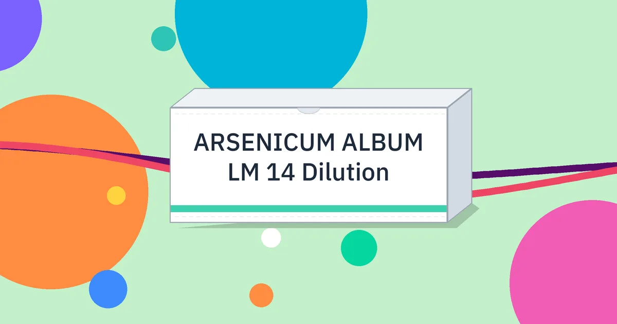 Symbolbild: Packung mit der Aufschrift ARSENICUM ALBUM LM 14 Dilution (PZN 12770909) – Verfügbarkeit und Bezug in Apotheken in Frankfurt am Main