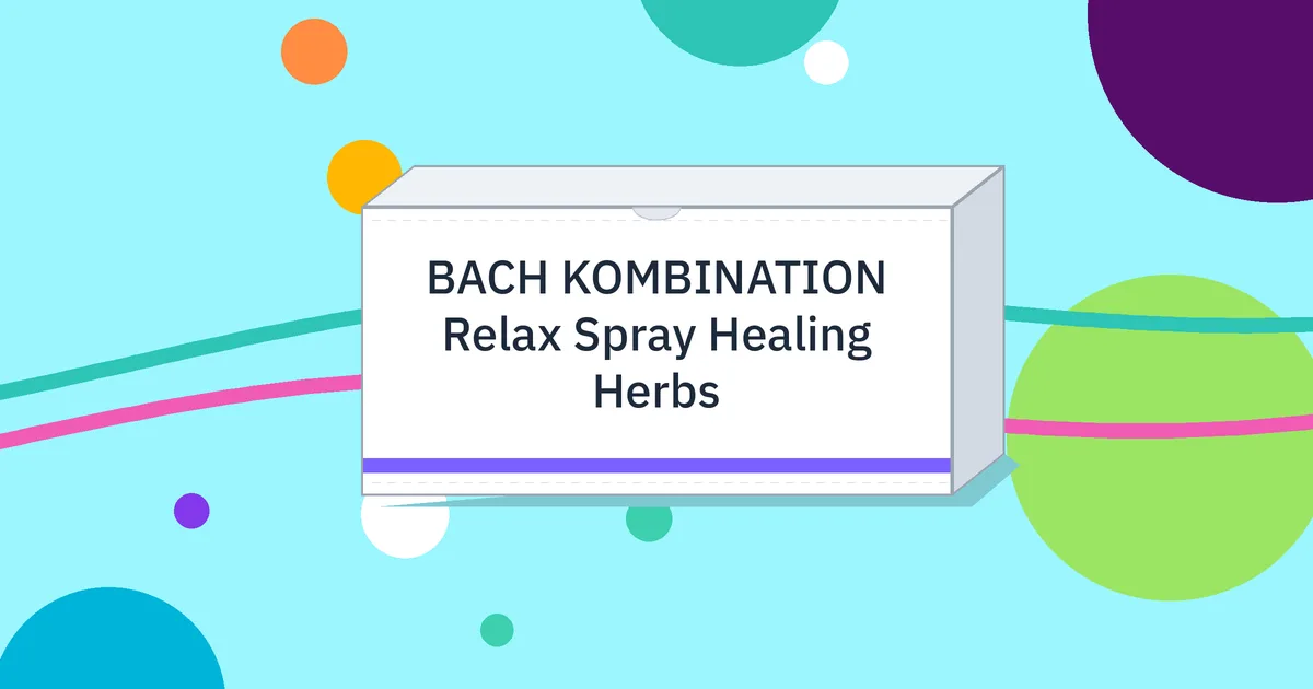 Symbolbild: Packung mit der Aufschrift BACH KOMBINATION Relax Spray Healing Herbs (PZN 05119007) – Verfügbarkeit und Bezug in Apotheken in Frankfurt am Main