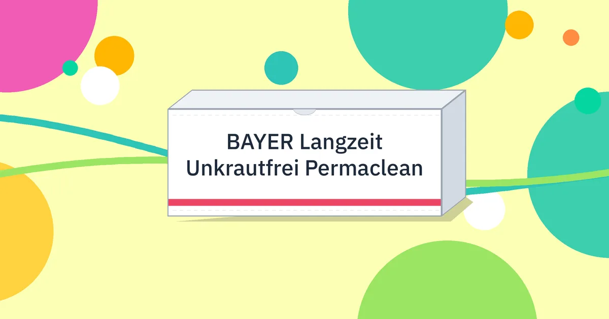 Symbolbild: Packung mit der Aufschrift BAYER Langzeit Unkrautfrei Permaclean (PZN 09276376) – Verfügbarkeit und Bezug in Apotheken in Frankfurt am Main