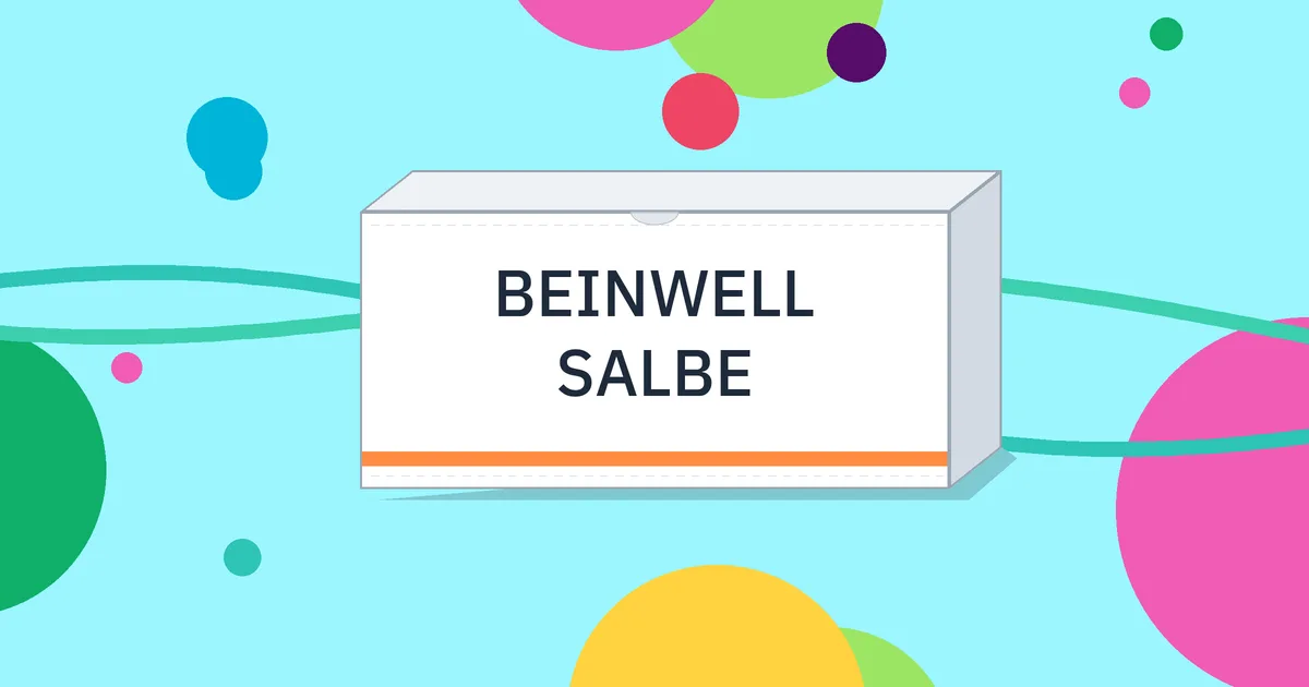 Symbolbild: Packung mit der Aufschrift BEINWELL SALBE (PZN 08790332) – Verfügbarkeit und Bezug in Apotheken in Frankfurt am Main