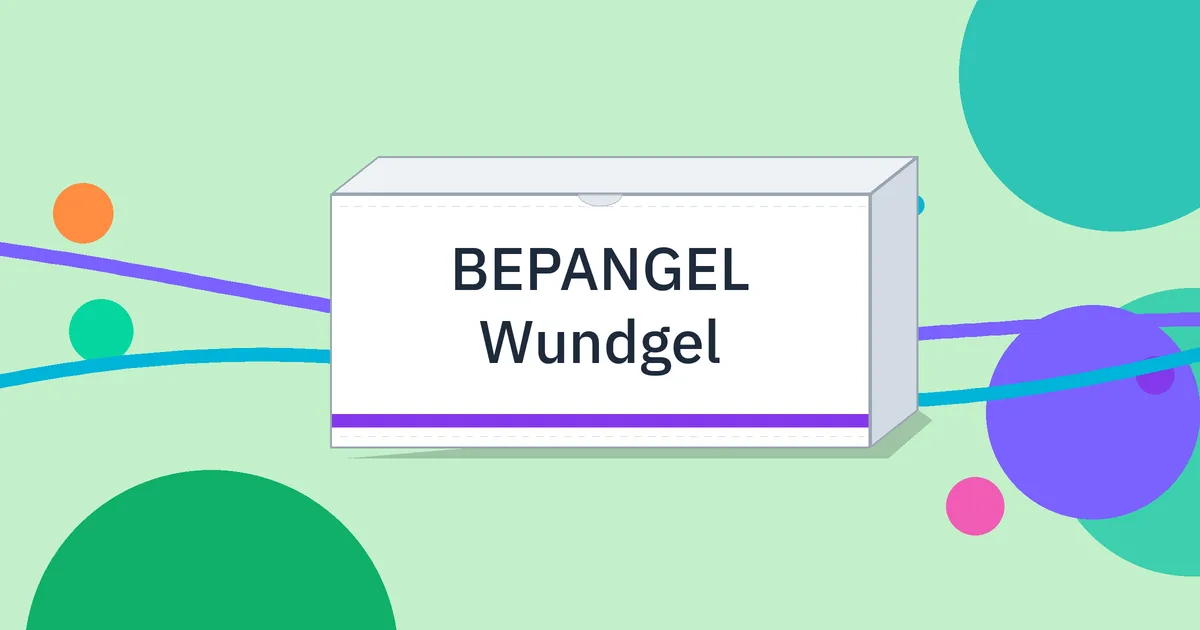 Symbolbild: Packung mit der Aufschrift BEPANGEL Wundgel (PZN 15616149) – Verfügbarkeit und Bezug in Apotheken in Frankfurt am Main
