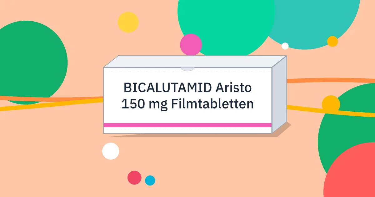 Symbolbild: Packung mit der Aufschrift BICALUTAMID Aristo 150 mg Filmtabletten (PZN 11150731) – Verfügbarkeit und Bezug in Apotheken in Frankfurt am Main
