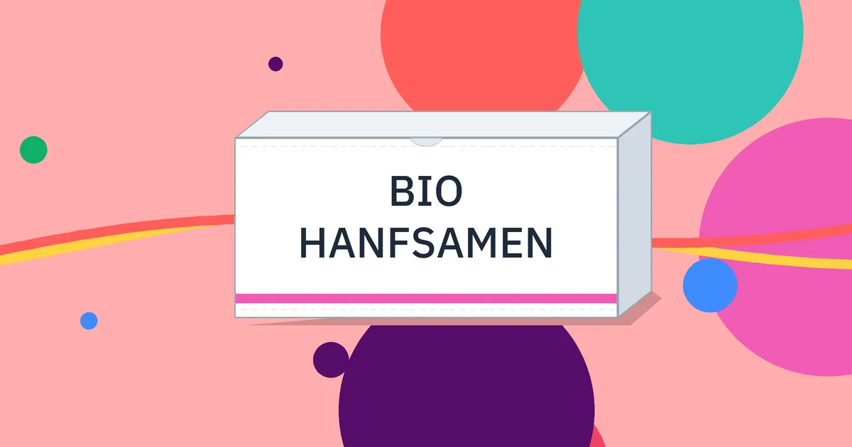 Symbolbild: Packung mit der Aufschrift BIO HANFSAMEN (PZN 10009628) – Verfügbarkeit und Bezug in Apotheken in Frankfurt am Main