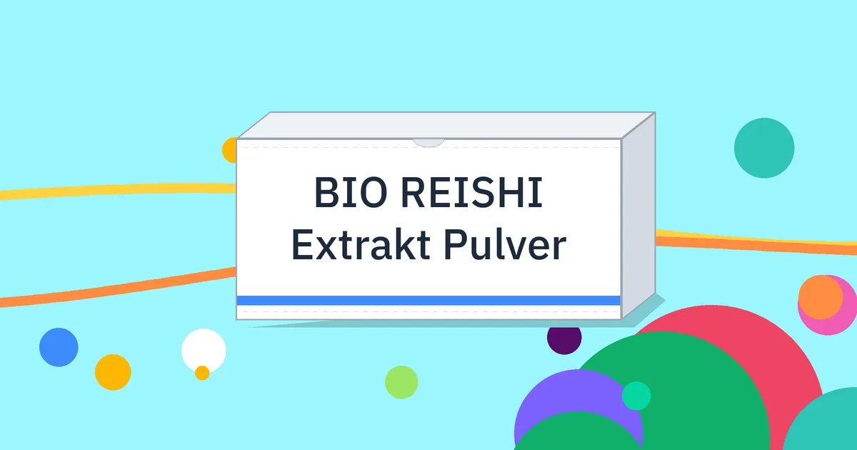 Symbolbild: Packung mit der Aufschrift BIO REISHI Extrakt Pulver (PZN 18813910) – Verfügbarkeit und Bezug in Apotheken in Frankfurt am Main